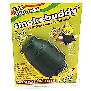 100% Authentic Smoke Buddy Personal Air Purifier (Green, Original)