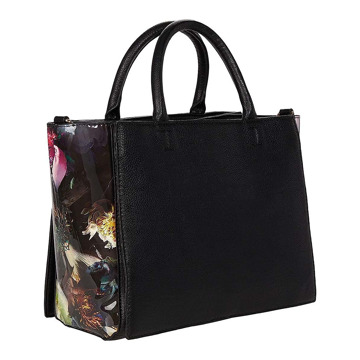 Betsey Johnson Jayla Satchel Black Floral One Size