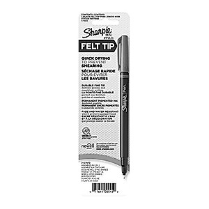 Sharpie Felt Tip Pens, Fine Point, Black, 2 Count