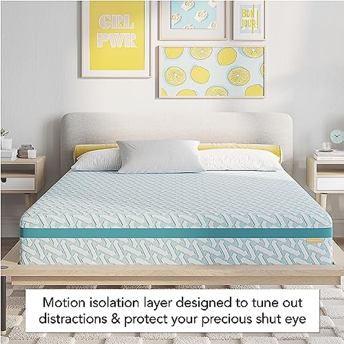 Simmons Blue Dream Gel Memory Foam Mattress: 10'' Medium Firmness Twin Size Mattress - Pressure Relief, Motion Separation, CertiPUR-US Certified - Single Bed in a Box