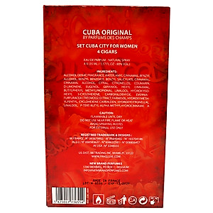 Cuba Cuba City Women 1.17oz Hollywood, 1.17oz Vegas, 1.17oz Miami, 1.17oz New York 4 Pc Gift Set (I0075457)