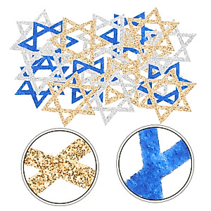 MERRYHAPY Unique Jewish Decorations for Hanukkah 50pcs Star Hanukkah Party Favor