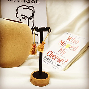 Cute Broom Earrings Handmade Witch's Flying Straw Broom Earrings for Women