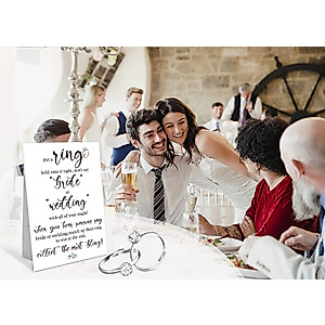 Don't say Bride or Wedding Game, Put a Ring on It Bridal Shower Game with 50 Fake Rings, Bridal Shower Decorations, Bachelorette Hens Party Game, Wedding Shower Supplies - 01