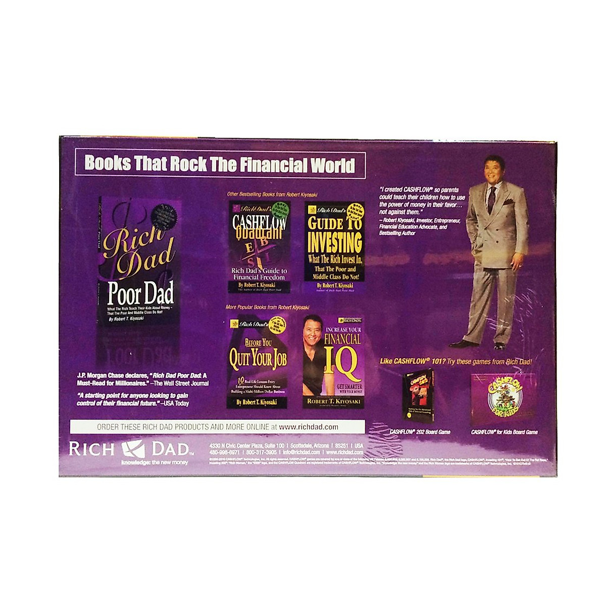 Rich Dad Cashflow 101 and 202 Board Game Bundle