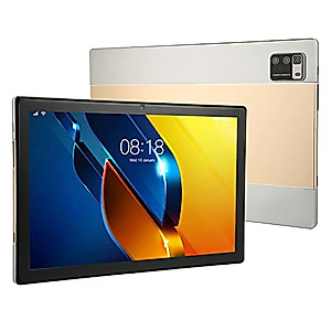 LBEC 5G Call Tablet, HD 8800mAh Gold 10 Cores 2.5Ghz 6GB 128GB Tablet for 11 for Home (US Plug)