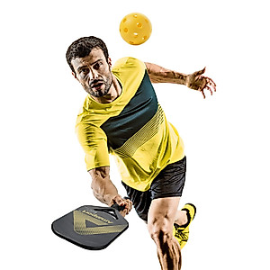 Matrix Pickleball Paddle Explore 002 - Graphite Textured Surface - Diamond Cutting Air Dynamic Throat Pickleball Elongated Rackets with Large Sweet Spot, More Power & Reach