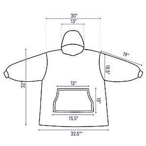 Blanket Hoodie,KJNANAE Oversized Sherpa Blanket Hoodie Dark Blue Sweatshirt for Women Gifts for Mom the Comfy Sweatshirt Blanket Wearable Blanket Oversized Sweatshirt for Women