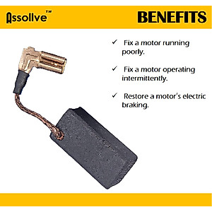 4PCS N097696 Replacement Carbon Brushes Compatible with DWE4011,DWE4120,DWE4012,DWE4100,DWE4887,DWE4120N and More