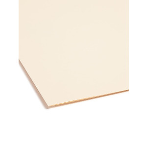 Smead Heavy-Duty Fastener File Folder, 2 Fasteners, 1/3-Cut Tab, Legal Size, Manila, 50 per Box (19600)