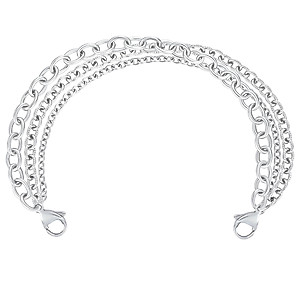 Divoti Tri-Strand Stainless Steel Interchangeable Medical Alert Replacement Bracelet for Women -6.0"
