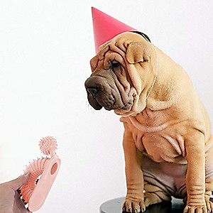 pet Teething Toys Dog Teeth Cleaning Toy Puzzle Toys Puppies Toys Dog Molar Toy Puppy Dog Toothbrush Toy Dog Dental Care Toy Dog Teeth Grinding Toy Missing Food TPR Indestructible