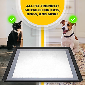 Skywin Dog Puppy Pad Holder Tray for 24 x 24 Inches Training Pads - Silicone Wee Wee Pad Holder, No Spill Pee Pad Holder for Dogs, Easy to Clean and Store (Black)