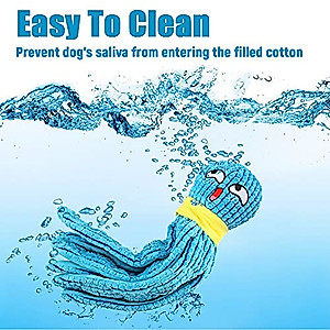 TOTARK Snuffle Octopus Dog Toys for Large Dogs, Snuffle Toys Treat Puzzle Games for Dogs Mental Stimulation Enrichment Toys, Squeaky Interactive Crinkle Dog Toys for Boredom Foraging Training