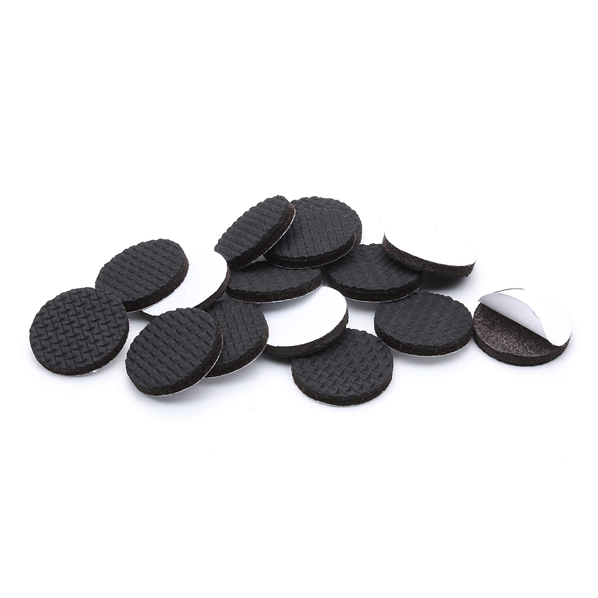 Slipstick GorillaPads CB147 Non Slip Furniture Pads/Gripper Feet (Set of 16) Self Adhesive Rubber Floor Protectors, 1 inch Round, Black