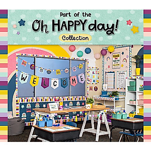 Teacher Created Resources Oh Happy Day Scalloped Die-Cut Rolled Border Trim (TCR9110)