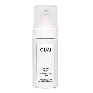 OUAI Air Dry Foam. Wash and Wear Mousse for Perfect Air-Dried Waves. Packed with Kale and Carrot Extract to Condition, Protect and Detangle Hair. Free from Parabens, Sulfates and Phthalates. (4 oz)