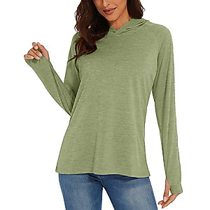 Long Sleeve Shirts Ladies Running Shirts Dry Fast Workout T Shirts Athletic Shirts Top Tee Fishing Shirts Summer UV Protection Shirts for Women