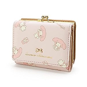 Kawaii Anime Girl's PU Leather Short Wallet Women's Cartoon Purse Coin ID Credit Card Bag Clutch Buckle Case Pink