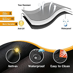 Griddle Cover Fits for Blackstone 22 Inch 17 Inch Griddle with Hood and Stand, Waterproof Grill Cover for Blackstone 22" 17" Griddle with The Lid and Stand, 600D Heavy Duty Water-Resistant