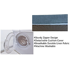 Jininworl Washable Bench Cushion, Non-Slip Bench Pad for Shoe Storage, Window, Piano, Dining (Nardo Grey; Personalize)