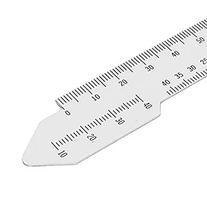 5pcs Ophthalmic PD Ruler Pupil Distance Measuring Ruler Clear Data Marking Smoothing Edges Pupillary Distance Ruler for Hospitals
