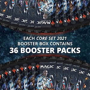 Magic: The Gathering Core Set 2021 (M21) Draft Booster Box | 36 Booster Packs (540 Cards) | Latest Set