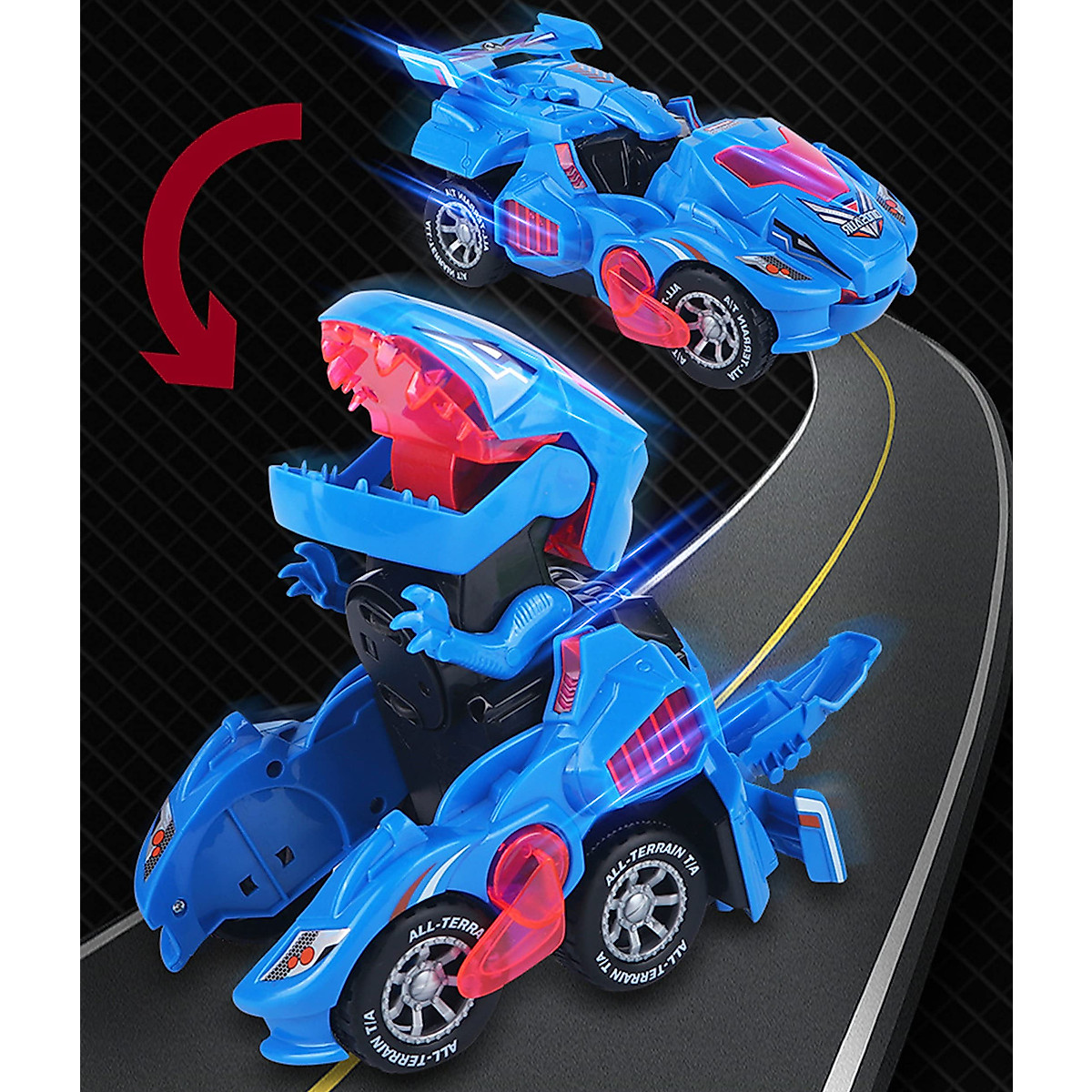 Transformer Toys for 3 4 5 Year Old Boys, Dinosaur Toys for 3-6 Year Old Boys Toys Dinosaurs Toy Car，Christmas Birthday，Dino Toy Cars Birthday Gifts for Toddlers Boys Girls