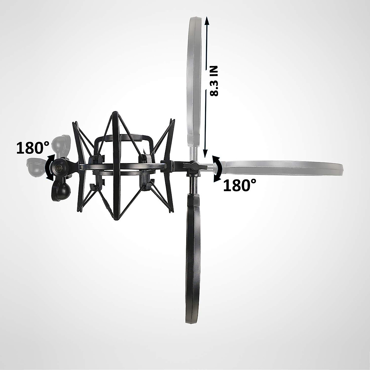 Blue Ember Mic Shock Mount with Pop Filter to Reduce Vibration Noise for Blue Ember Condenser Microphone by YOUSHARES