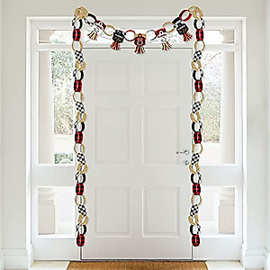 Big Dot of Happiness Flannel Fling Before the Ring - 90 Chain Links and 30 Paper Tassels Decoration Kit - Buffalo Plaid Bachelorette Party Paper Chains Garland - 21 feet