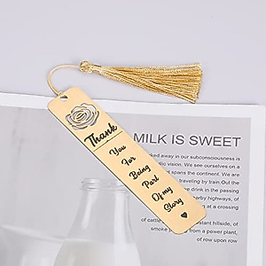 Teacher Gift Christmas Stocking Stuffers Thank You Gifts Bookmark Appreciation Gift for Teacher Mentor Employees Birthday Bookmark with Tassel for Friend Book Lover Coworker Graduation Leaving Present