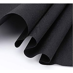zhijiage 60 Inch x 3 Yard Upholstery Black Cambric Dust Cover Fabric Replacement for Sofas, Dining Chairs, Conceals Frame and Staples Inside Furniture