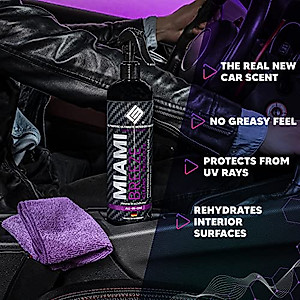 Miami Breeze Ultimate Interior Car Cleaner All Purpose Interior Cleaner & Protectant, Safe for Cars, Trucks, SUVs & Jeeps New Car Smell Spray 16 Fl Oz