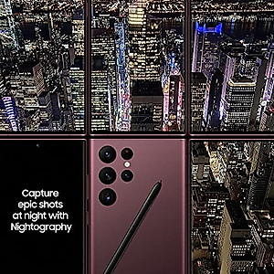 SAMSUNG Galaxy S22 Ultra 5G Dual-SIM, Factory Unlocked for All Carriers, 512GB ROM 12GB 8K Camera & Video, S Pen, Long Battery Life, 45W Super-Fast Charging Mobile Cell Phone - Green