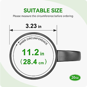 Prurex Activity Handle for 20oz Tumbler,Fits YETI Rambler,Sumwill and More 20 oz Tumbler, BPA FREE