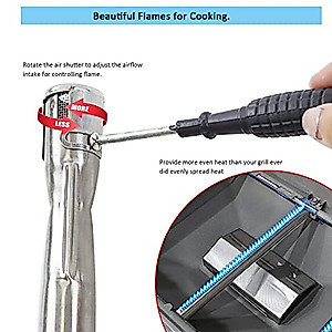 18 Inch Grill Burner for Weber Spirit I & II 200 Series Spirit E-210 E-220 Spirit S-210, S-220 Gas Grills with Up Front Controls (2013 and Newer), 304 Stainless Steel Burner Tube for 69785, 68949