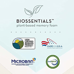 1.5" Memory Foam Topper with USDA Biopreferred Foam - Twin XL