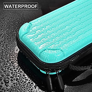 Carrying Case for Nintendo Switch lite - Shockproof Protective Hard Shell Storage Bag for Console and Accessories, Portable Travel Pouch Bag with 10 Game Card Slots - Blue