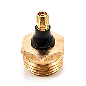Camco RV Brass Blow Out Plug | Helps Clear Your RV's Water Lines During Winterization and Dewinterization (36153)