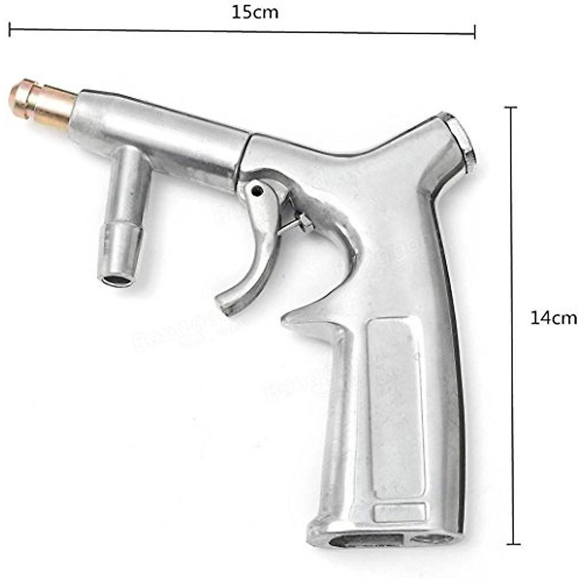 Jewboer Sand Blaster Gun Kit,Sandblaster Gun for Sandblasting Cabinet Machine Abrasive Blaster with Ceramic Nozzle,Siphon Feed