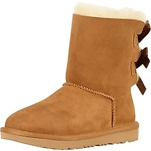 UGG Unisex-Child Mini Bailey Bow Ii Boot, Chestnut, 06