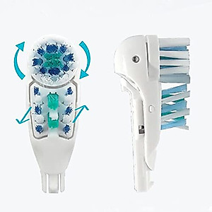 20Pcs Electric Toothbrush Dual Clean Replacements Attachments Sensitive Brush Heads Refill Rotating Sets Fit for Oral-B 4732 3733 4734
