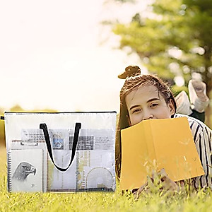 5 Pcs Art Portfolio Bag 19 x 25 Inches Posters Organizer with Zipper and Handle Art Supply Bag and 5 Pcs A4 Pencil Bags 9 x 13 Inches Art Supplies Storage Bag for Large Posters Artwork Bulletin Board