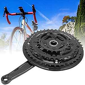 Crankset, Crankset Easy to Install Prevent Deformation Easy to Use High Strength for Mountain Bike for Road