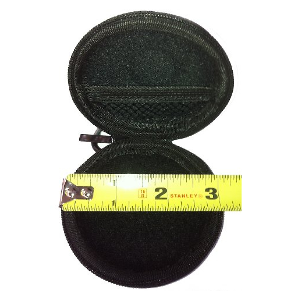 CASEBUDi Round Earbud and Phone Charger Storage Case with Carabiner | Pink Ballistic Nylon