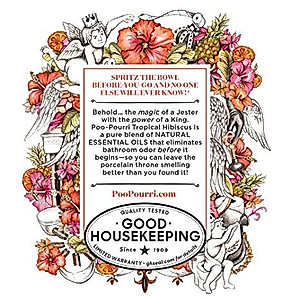 Poo-Pourri Before You Go Toilet Spray Tropical Hibiscus 1.4 Ounce Bottle, 2 Pack