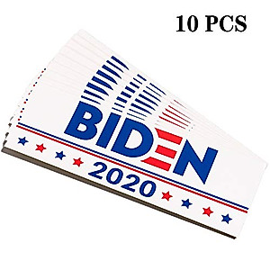 Joe Biden Bumper Sticker 2020 for Presidential Election, Biden 2020 Car Bumper Sticker, Biden 2020 Bumper Sticker Car Decals, Joe Biden Stickers Waterproof for Cars and Truck 9 x 3 Inch (10Pcs)