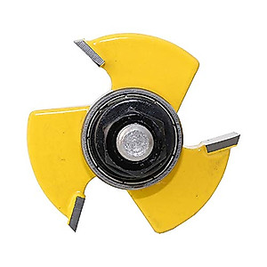 Yakamoz Adjustable Tongue and Groove Router Bit Set with 1/2 Inch Shank, 1-1/4" Stock Woodworking Cutting Milling Tools