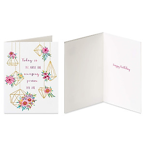 Papyrus Birthday Cards for Her, Shoes and Terrarium (2-Count)