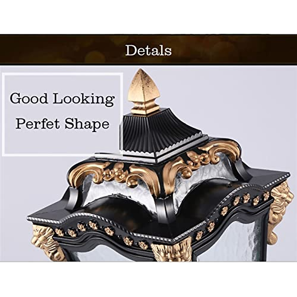 WHYSFX Creative Pillar lamp Outdoor Garden Light Waterproof Home Villa Fence Residential Balcony Sconce Lawn lamp